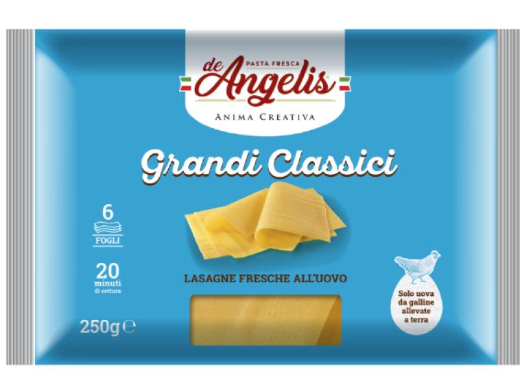 De Angelis presenta il nuovo flow pack delle lasagne fresche
